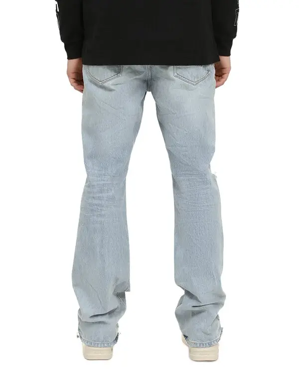 PURPLE BRAND Lucca Fade Bootcut Distressed Jeans