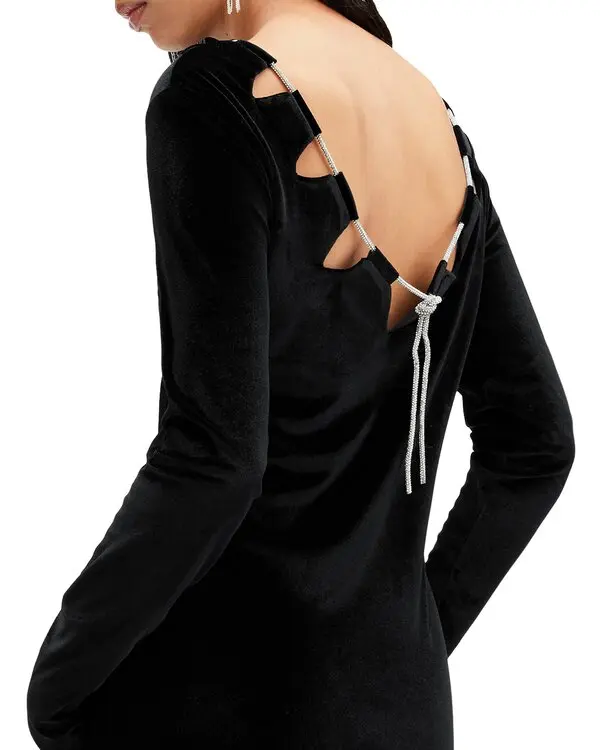 ALLSAINTS Regina Velvet Mini Dress