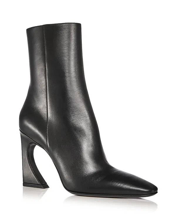 Fendi Leather High Heel Boots