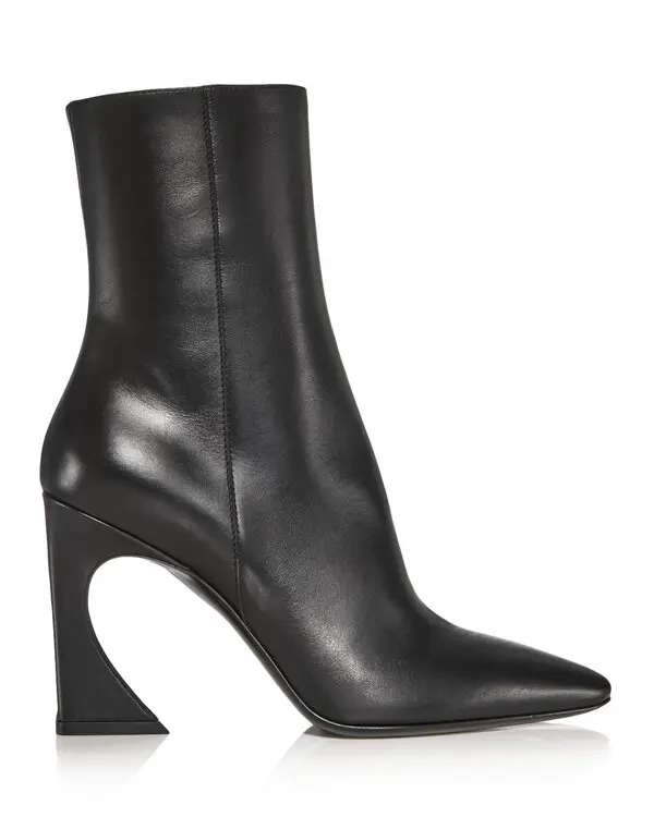 Fendi Leather High Heel Boots