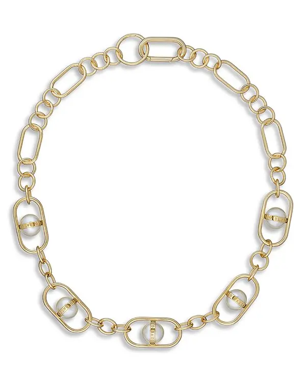 Ted Baker London Imitation Pearl Statement Necklace - Gold Tone