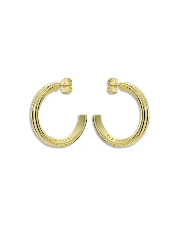 Ted Baker London Hidden Heart Large Hoop Earrings
