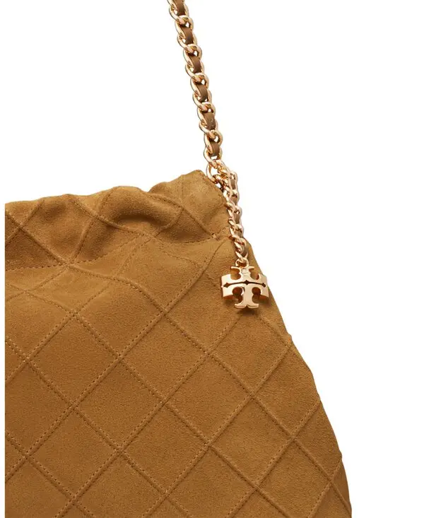 Tory Burch Fleming Suede Hobo Bag