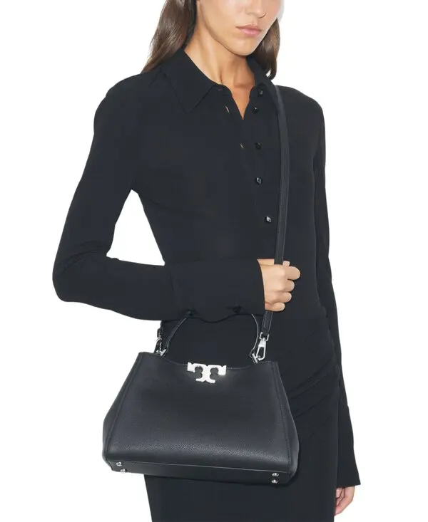 Tory Burch Eleanor Soft Medium Satchel - Black