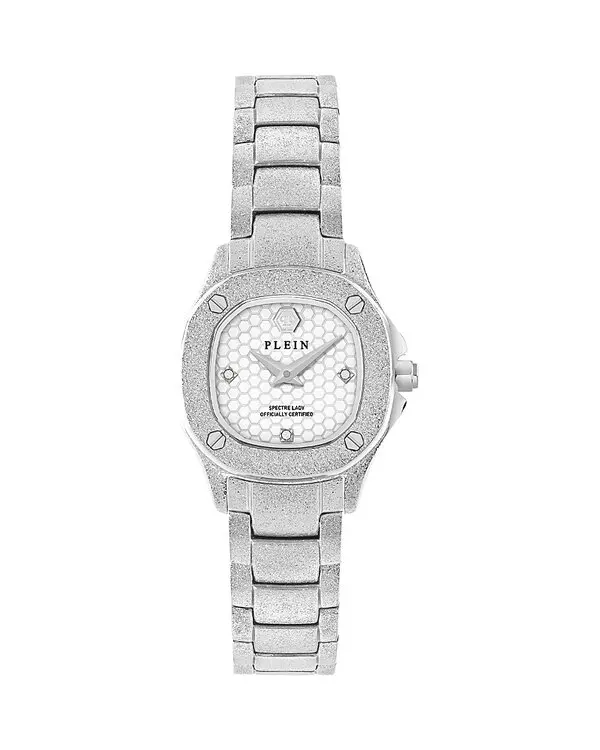 Philipp Plein Spectre Lady Mini Crystal Watch, 23mm - Silver/silver