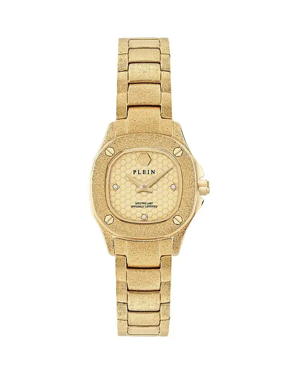 Philipp Plein Pectre Lady Mini Crystal Watch, 23mm - Gold/gold