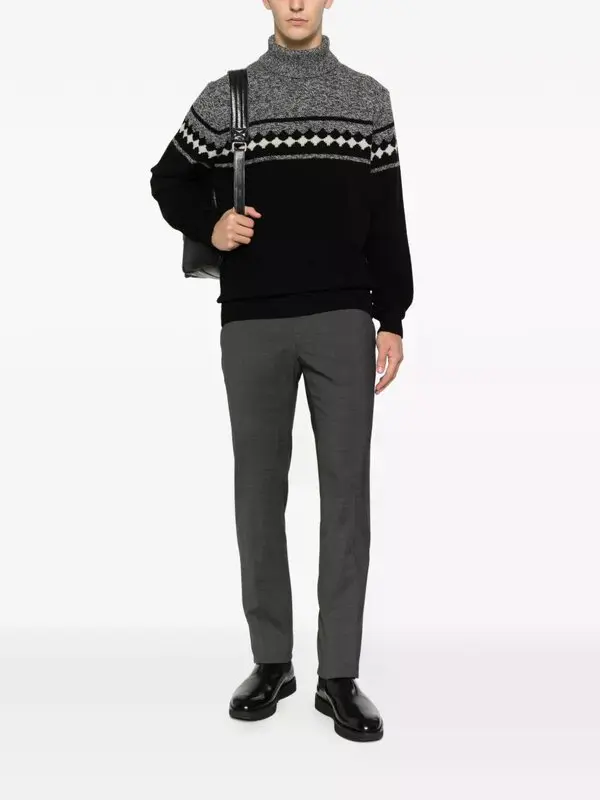 Jacob Cohen Bobby Wool Trousers - Grey