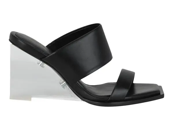 Alexander McQueen Shard Leather Sandals - Black