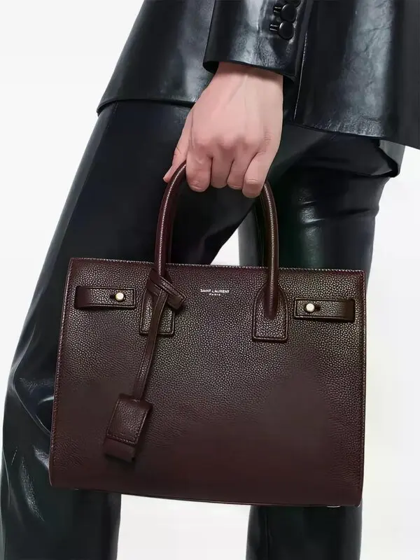 Saint Laurent Leather Tote Bag