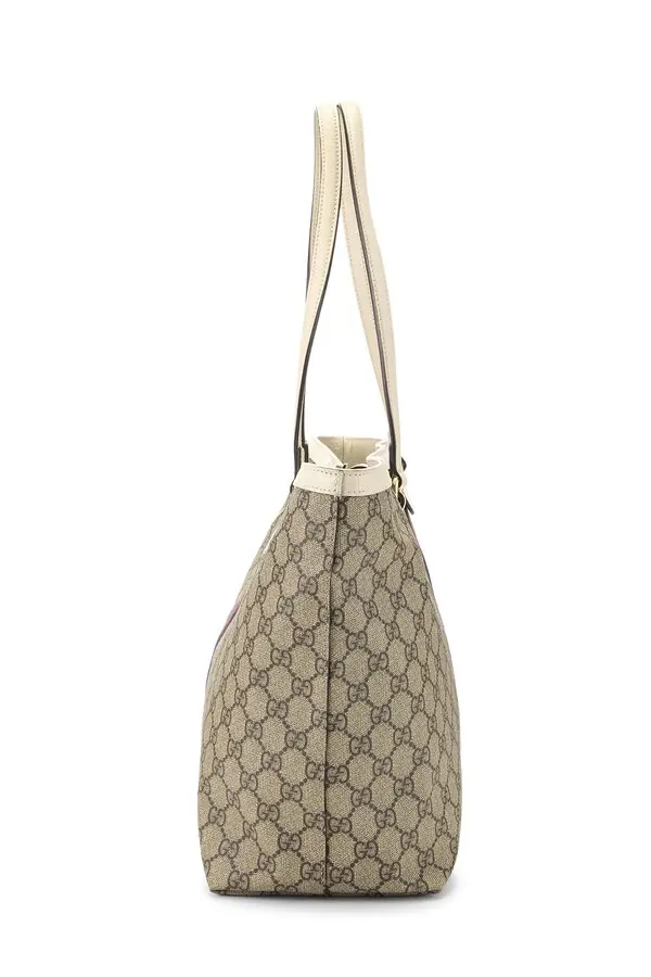 Gucci Gg Supreme Canvas Ophidia Tote - Beige
