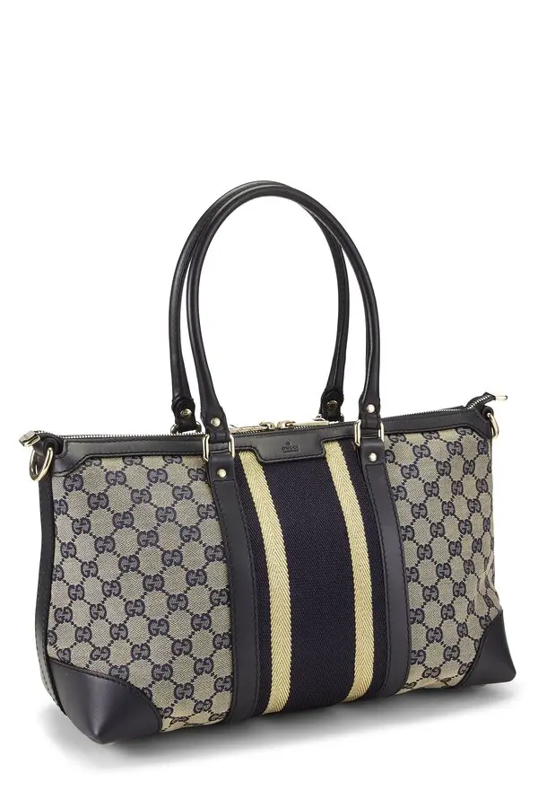 Gucci Gg Vintage Web Convertible Tote