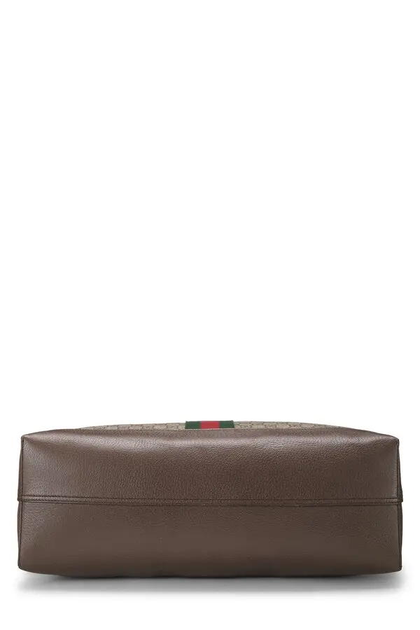 Gucci Gg Supreme Canvas Ophidia Tote - Brown