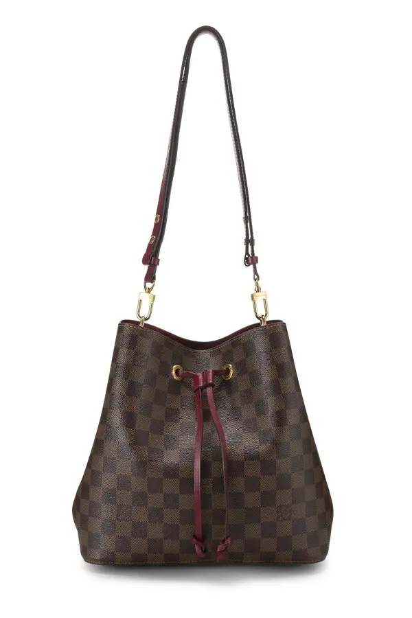 LOUIS VUITTON Damier Ebene Neo Noé Bucket Bag - Brown