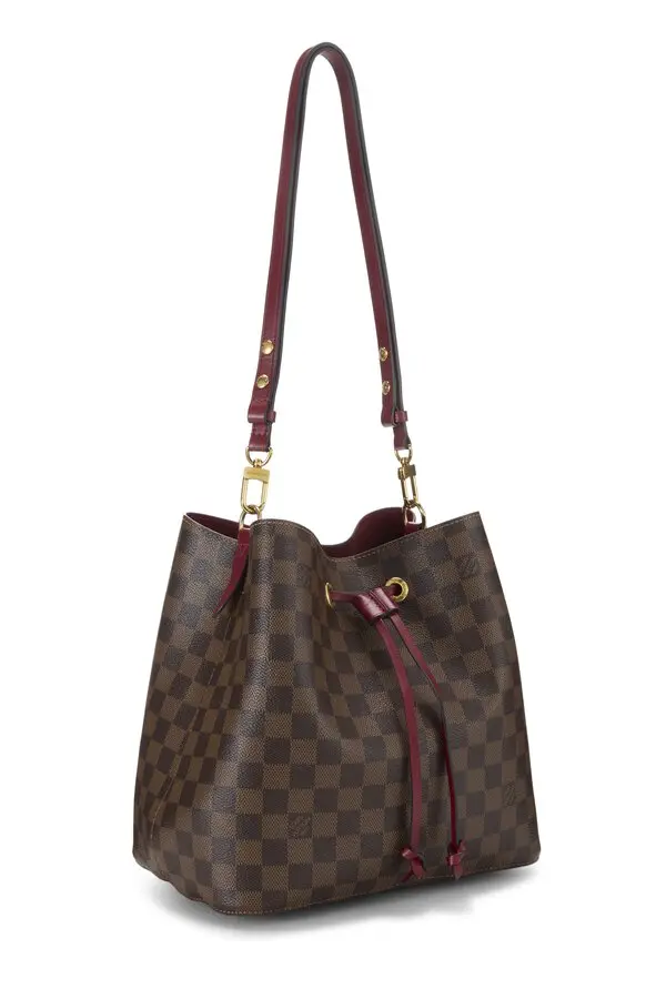 LOUIS VUITTON Damier Ebene Neo Noé Bucket Bag - Brown