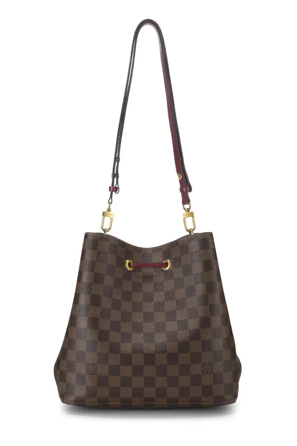 LOUIS VUITTON Damier Ebene Neo Noé Bucket Bag - Brown