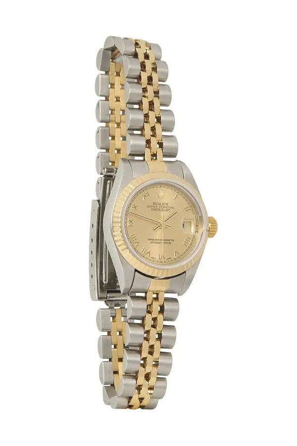 Rolex 18k Yellow & Stainless Steel Datejust - Gold