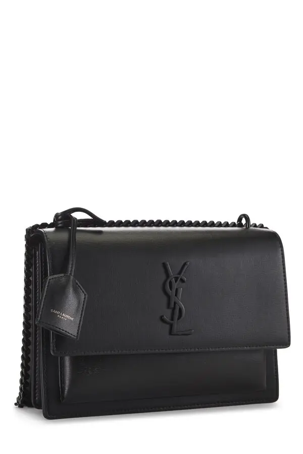 Saint Laurent Calfskin Leather Sunset Shoulder Bag