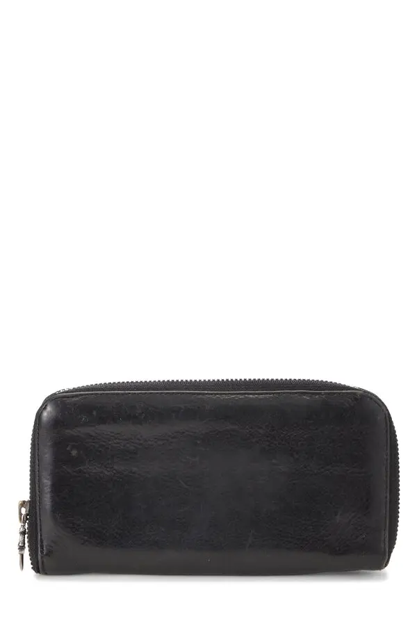 Chrome Hearts Cemetery Cross Zip Around Wallet