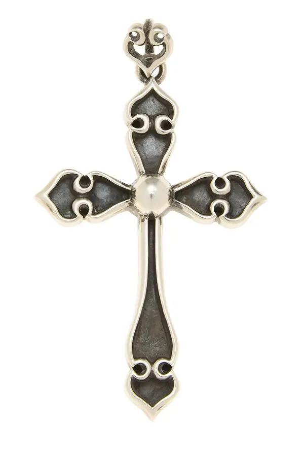 Chrome Hearts Sterling Spade Cross Pendant - Silver