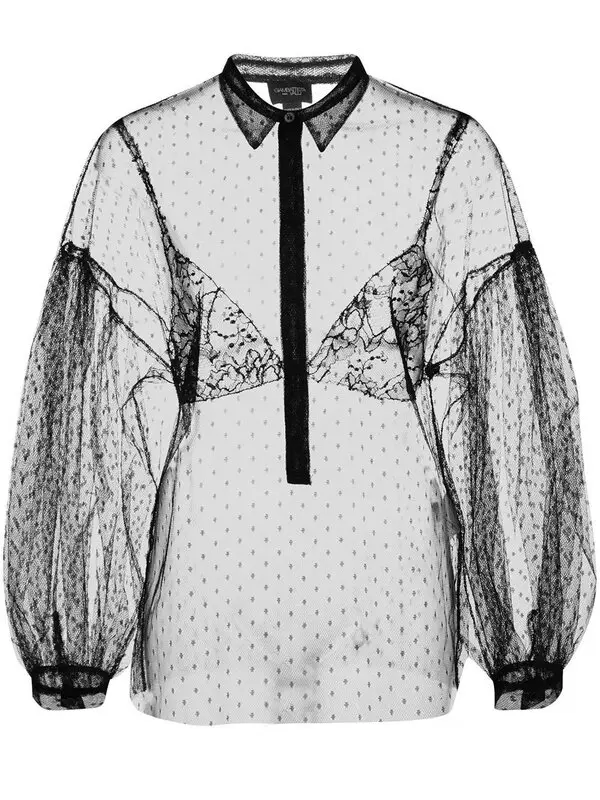 Giambattista Valli Sheer Lace Shirt