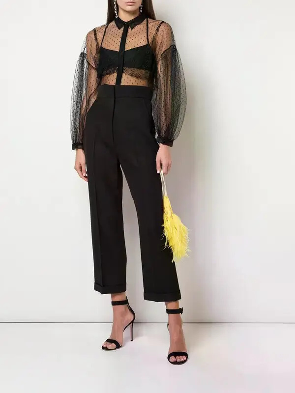 Giambattista Valli Sheer Lace Shirt