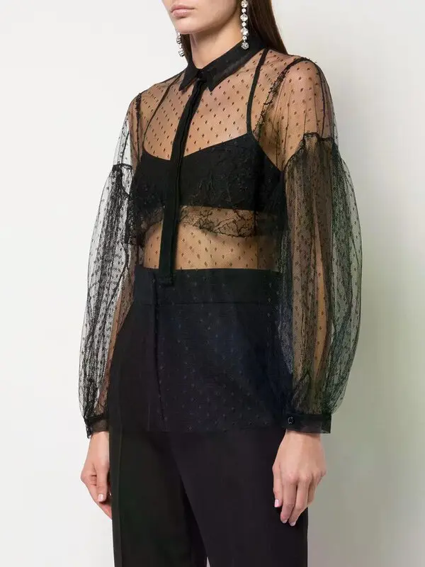Giambattista Valli Sheer Lace Shirt