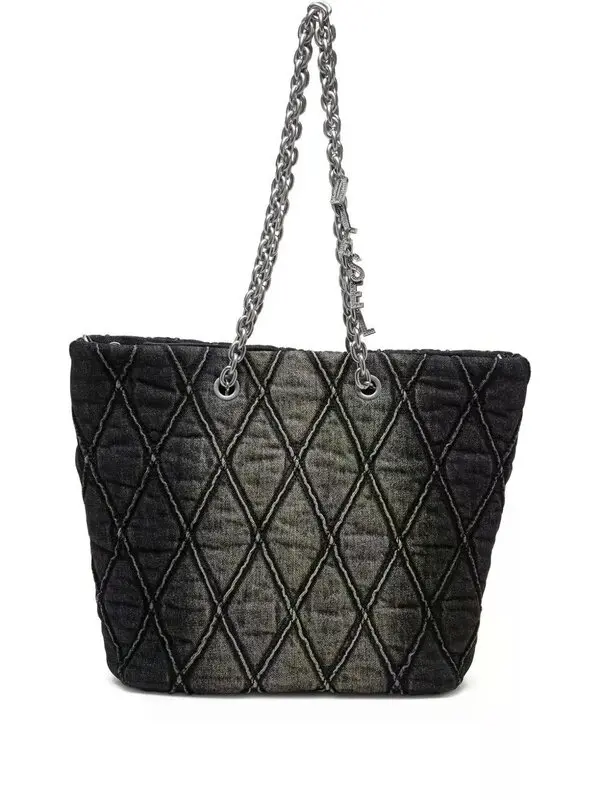 DIESEL® Quilted Chain Tote Bag - Black