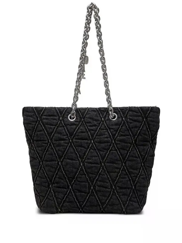 DIESEL® Quilted Chain Tote Bag - Black