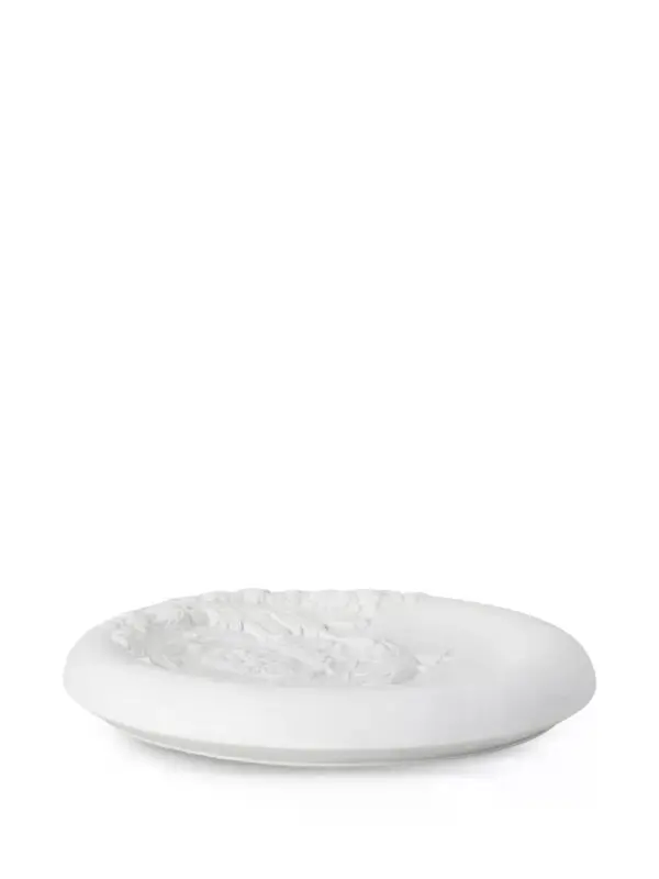Versace 3d Barocco Round Plate - White