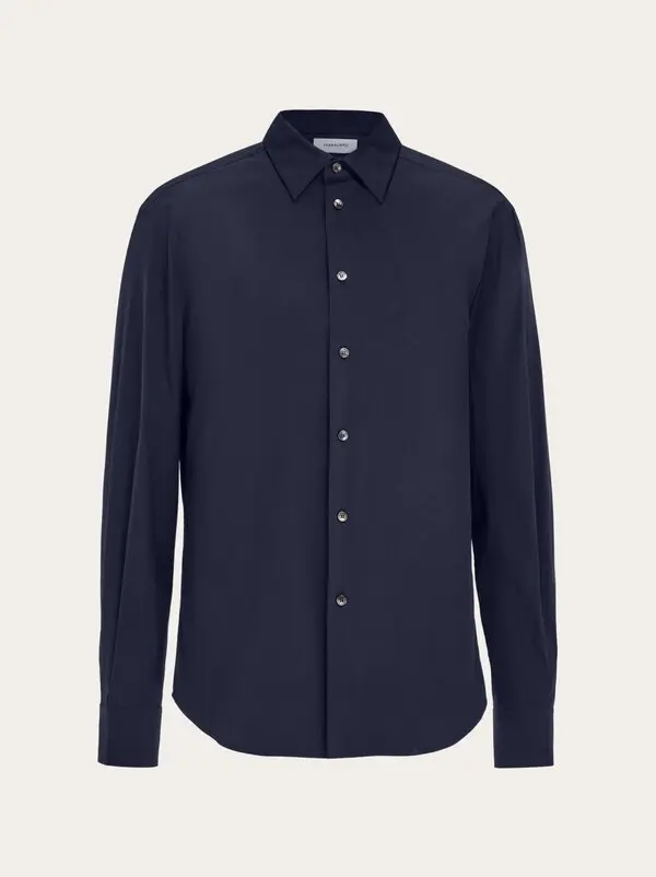 FERRAGAMO Slim Fit Shirt - Blue