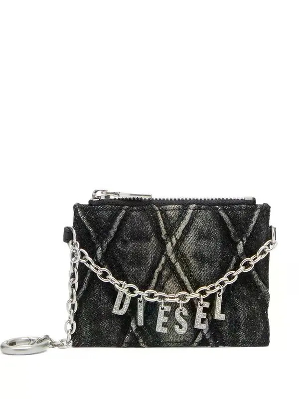 DIESEL® Chain-detail Card Holder - Grey