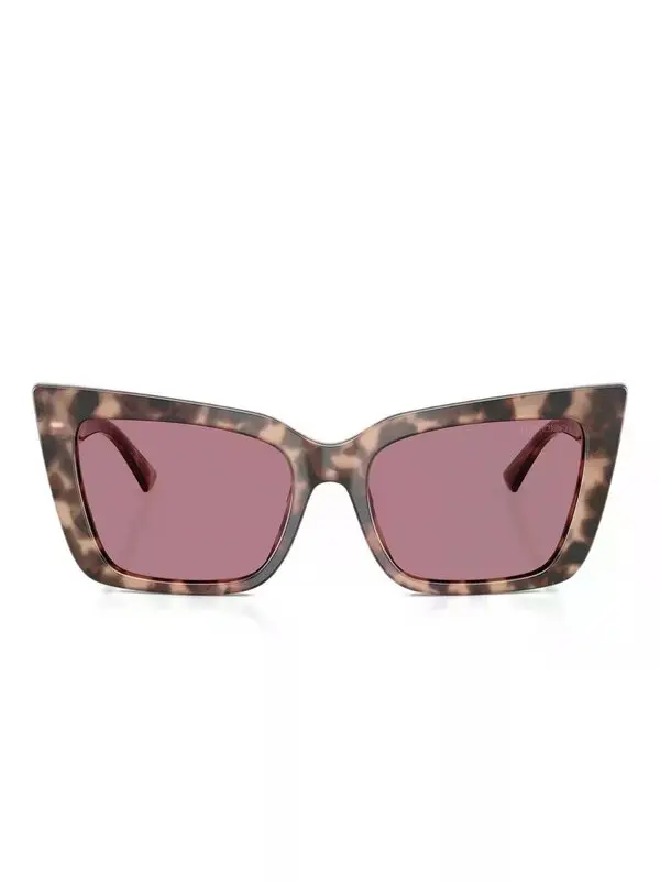 JIMMY CHOO Tortoiseshell Cat-eye Sunglasses - Brown