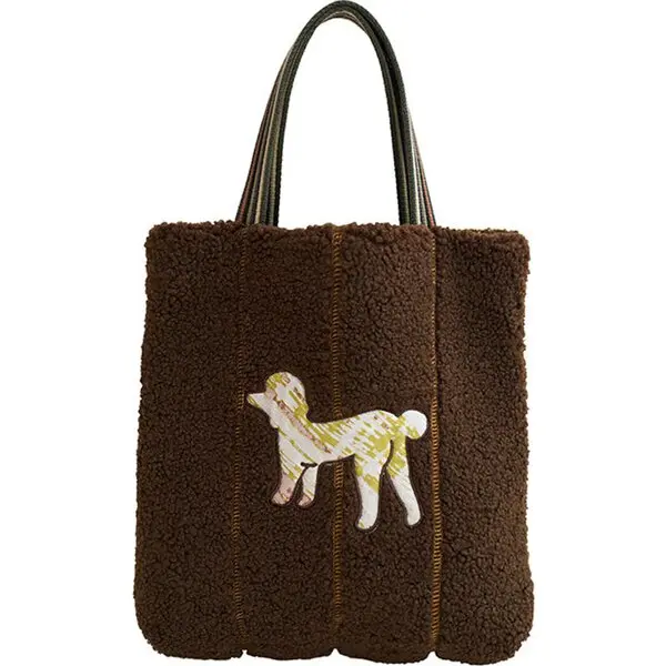 LOST PATTERN Pan Pan Shearling Tote Bag