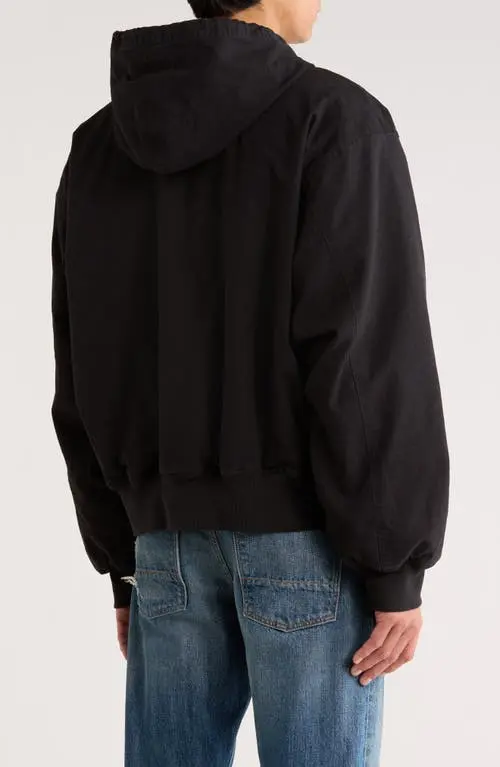 Bp. Hooded Lined Canvas Jacket - Black Washed
