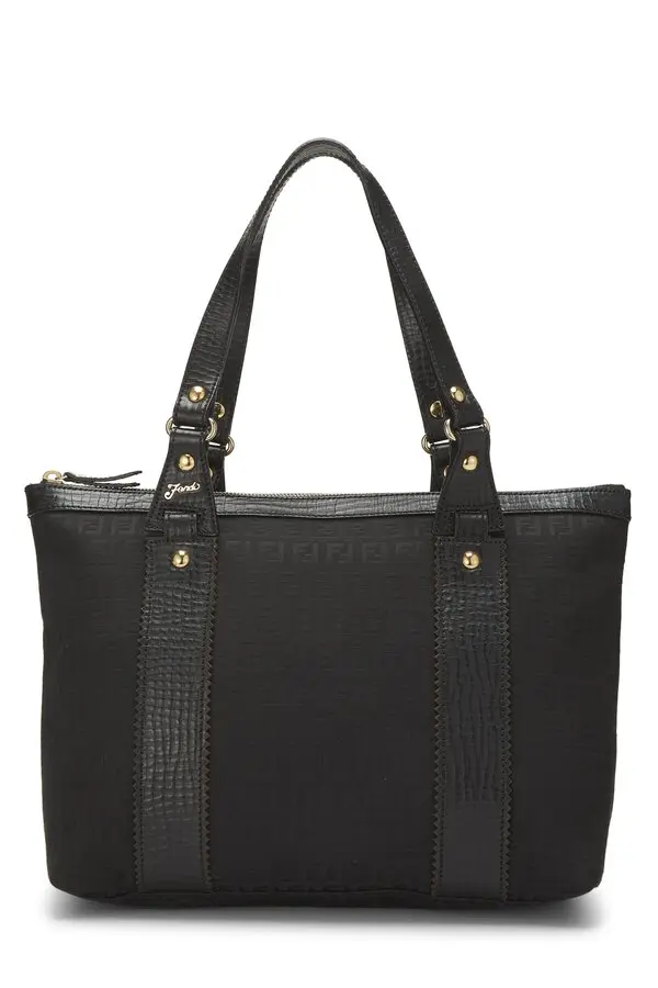 Fendi Zucchino Tote - Black