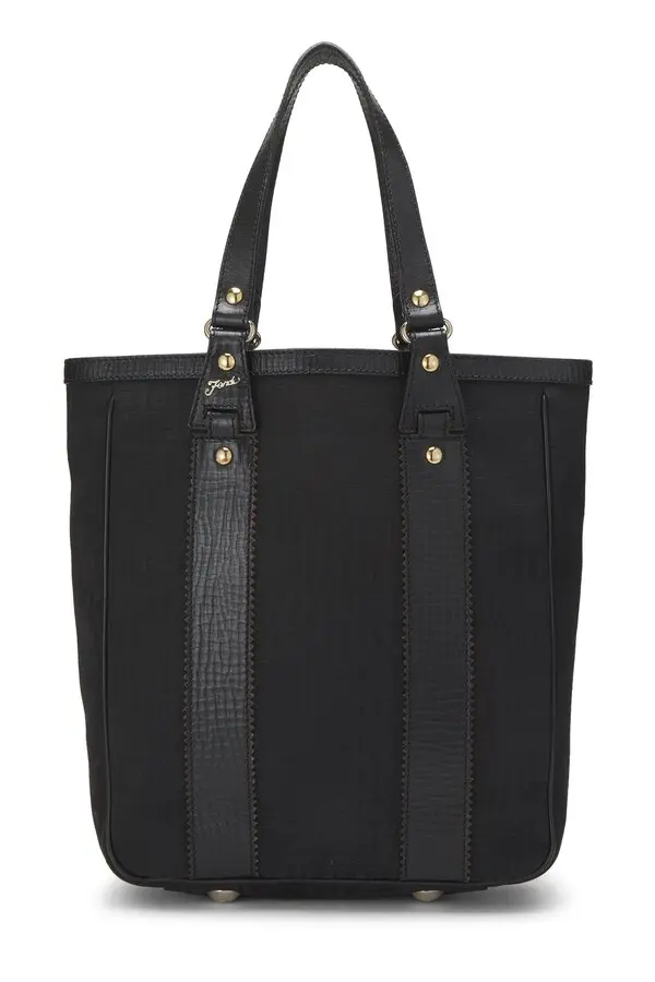 Fendi Zucchino Tote - Black