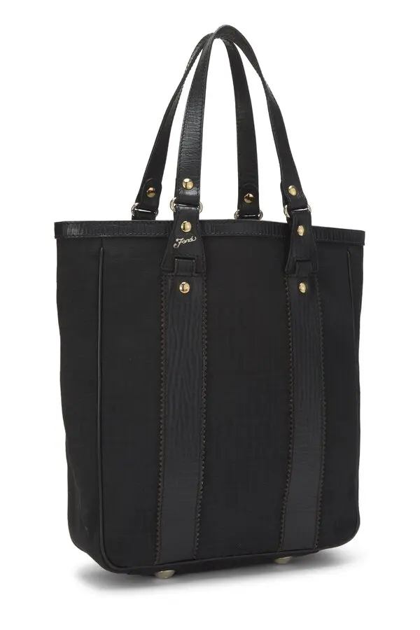Fendi Zucchino Tote - Black