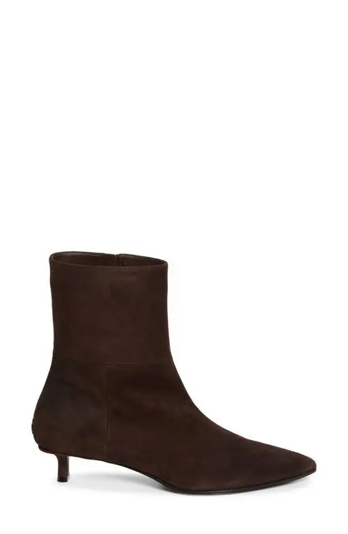 JIMMY CHOO Lory Kitten Heel Ankle Boot - Chocolate