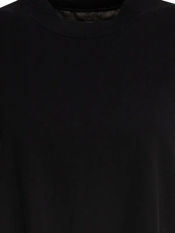 Sacai Leopard Print Pleated Top