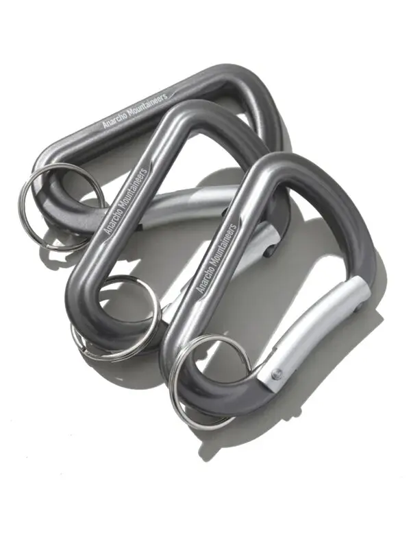 MOUNTAIN RESEARCH Carabiners With Engraved Logo - Silver