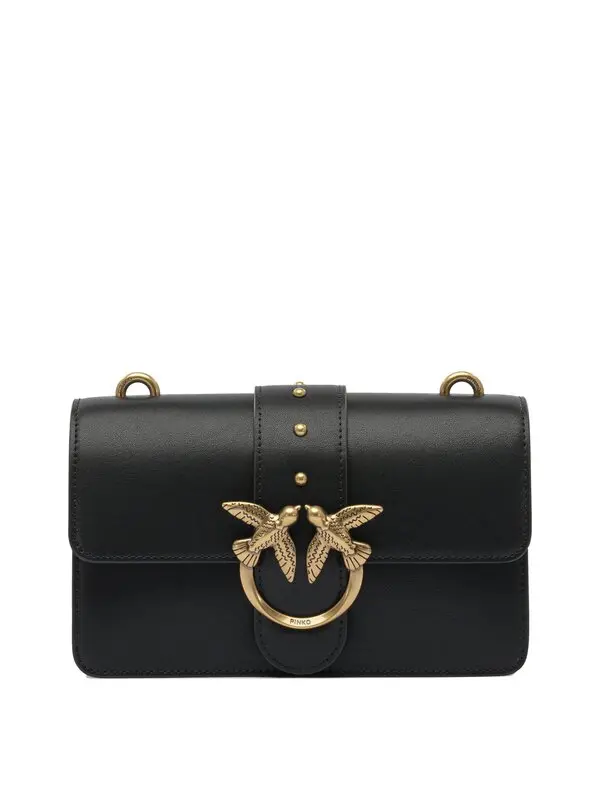 Pinko Leather Crossbody Bag - Black
