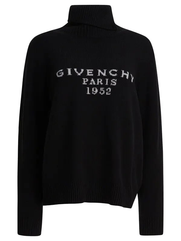 Givenchy Paris 1952' Turtleneck Sweater - Black