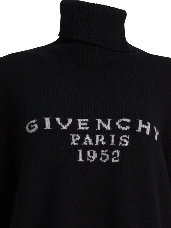Givenchy Paris 1952' Turtleneck Sweater - Black