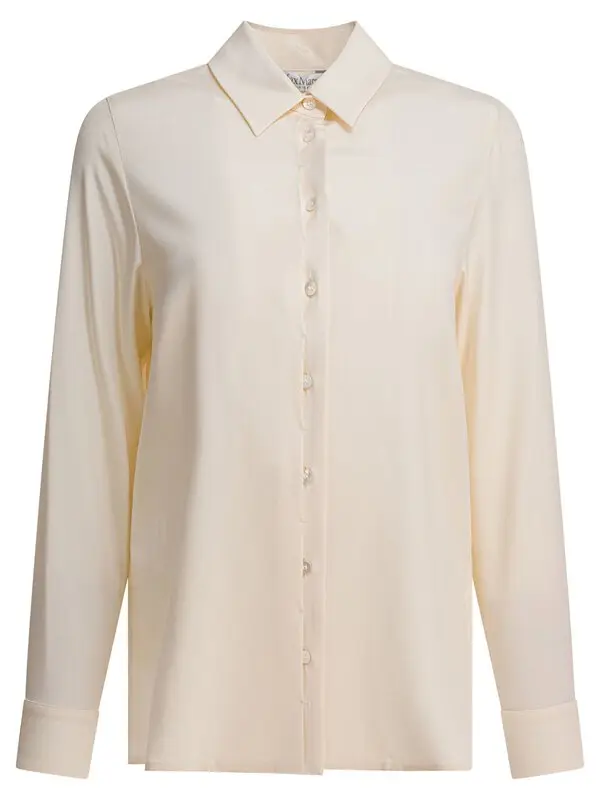 Max Mara Pure Silk Shirt - White