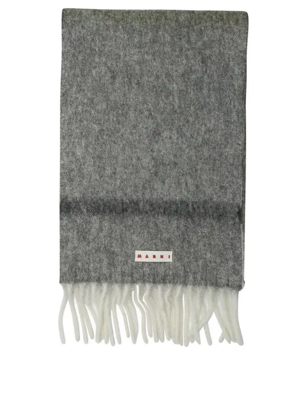Marni Mohair And Alpaca Scarf - Grey