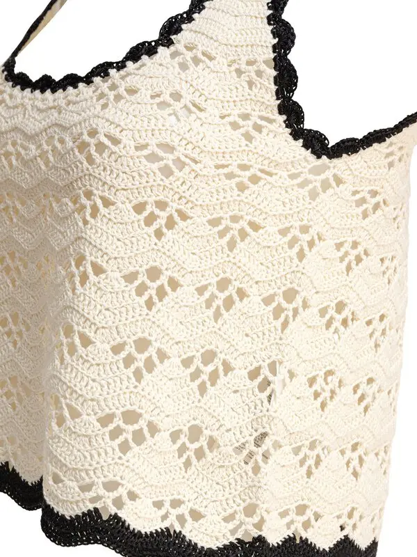 Zimmermann Rhiannon Crochet Tank Top - Beige