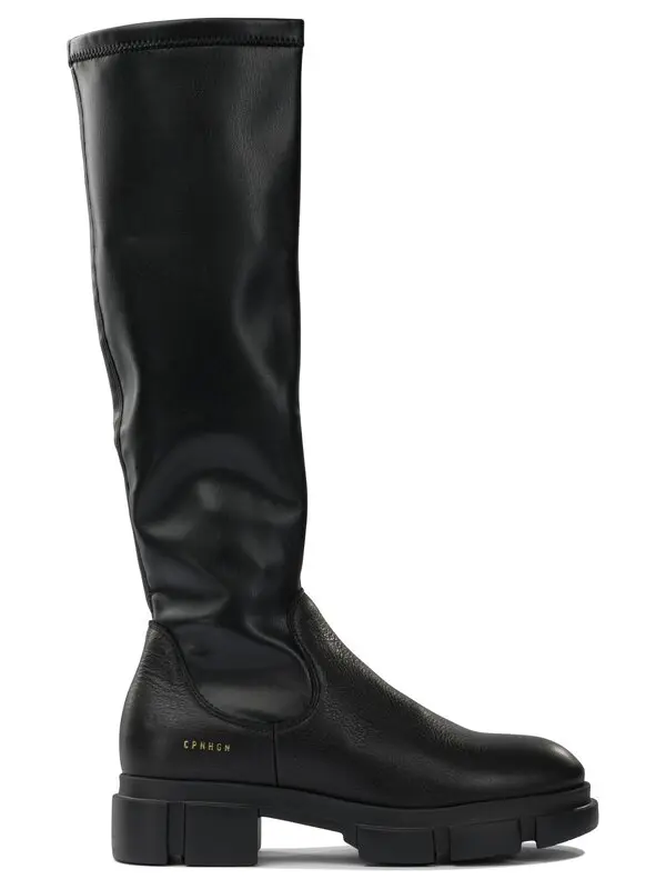 SUMMERY COPENHAGEN Leather Over-the-knee Boots