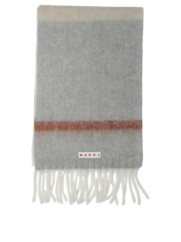 Marni Mohair And Alpaca Scarf - Grey