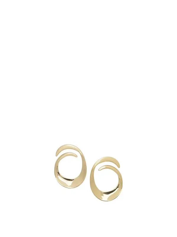 SELF-PORTRAIT Spiral Hoop Earrings - Gold