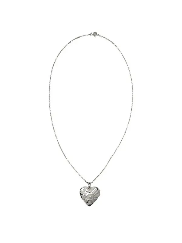 Emilio Pucci Heart Pendant Necklace - Silver